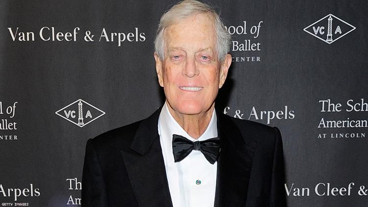 David Koch, Whose Money Harmed LGBTQ People, Dead at 79