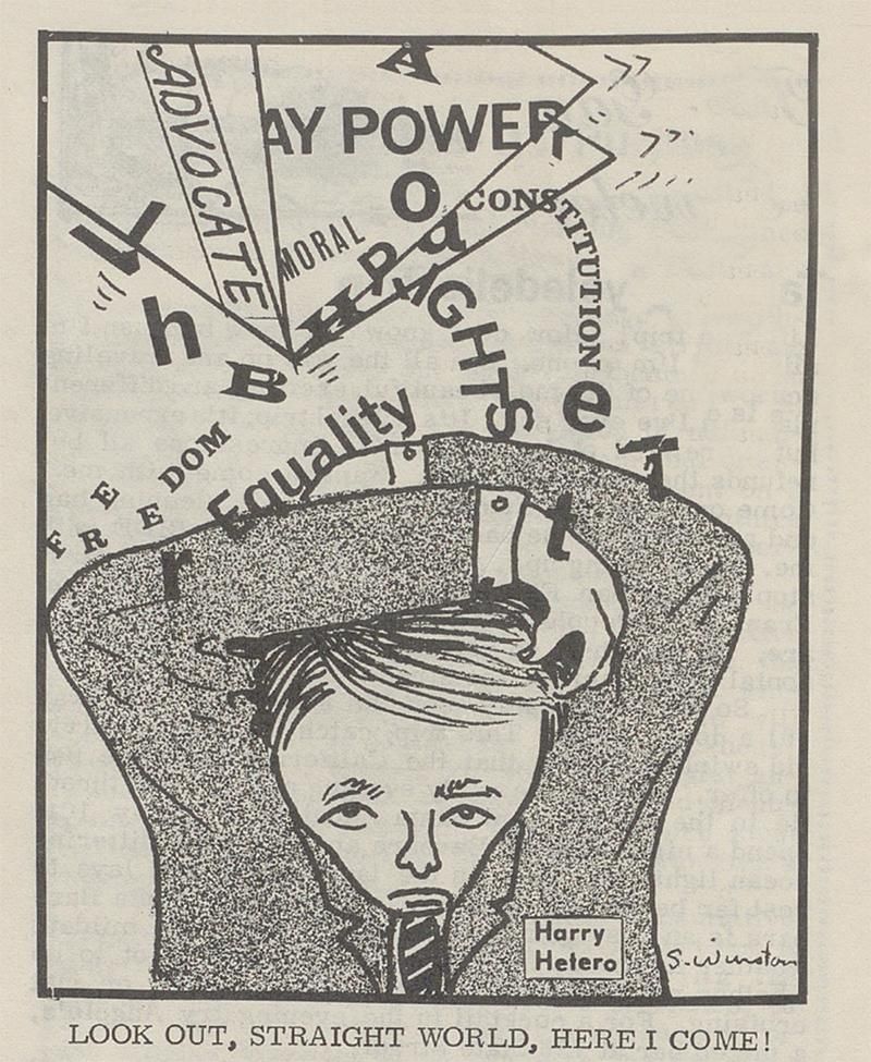 A History of The Advocate's Earliest Political Cartoons