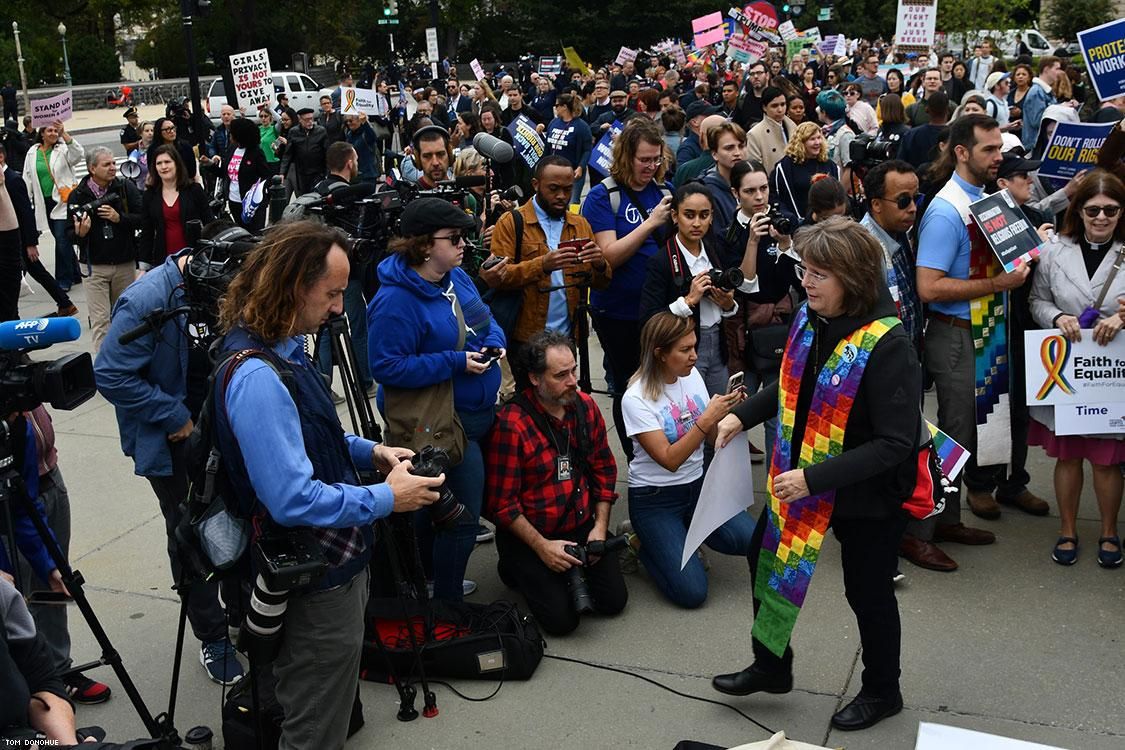 PHOTOS: Activists Rally at Supreme Court as LGBTQ Hearings Begin