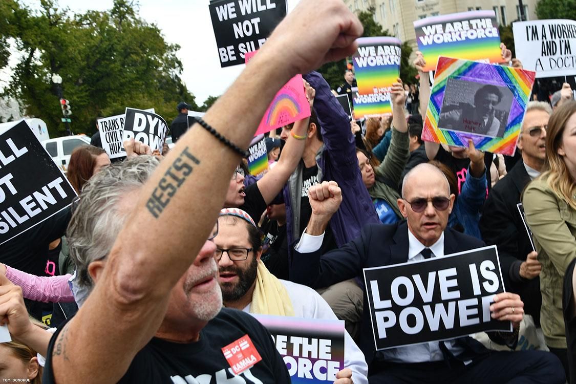 PHOTOS: Activists Rally at Supreme Court as LGBTQ Hearings Begin